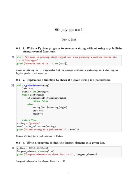 python qus with sollution on jupyter pdf string computer science numbers