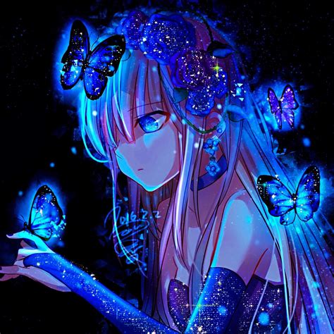 Female Pfp Aesthetic Anime Blue Pfp Anime Wallpaper Hd Images The