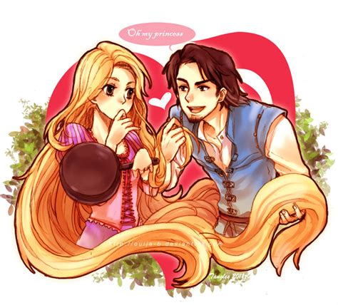 Rapunzel And Flynn Rider Tangled Drawn By Onegingek Danbooru