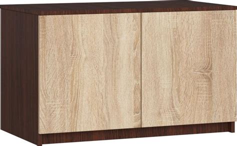 Fabryka Mebli Akord Nadstawka na szafę S 90 cm wenge dąb sonoma 2