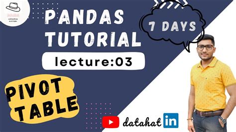 4 Pivot Unpivot In Pandas Library For Data Science Pandas Python