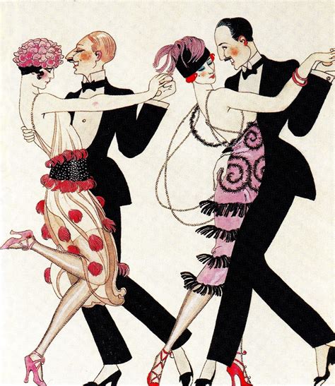 1920s Flappers And Dandies Dancing Art Deco Fashion Masterpieces By Gordon Kerr 2012 Please