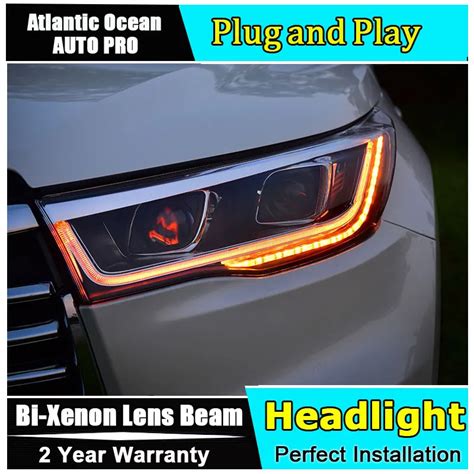 Car Styling LED Head Lamp For Toyota Highlander Led Headlights 2014