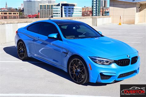2018 BMW M4 Competition Package In Yas Marina Blue With 6 Speed Manual