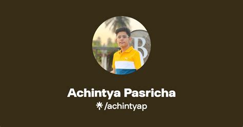 Achintya Pasricha Instagram Linktree