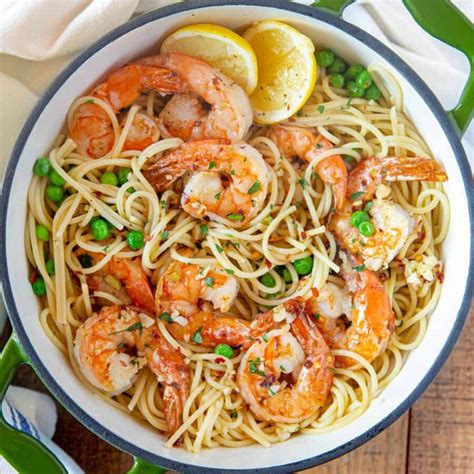 Easy Shrimp Scampi Pasta Recipe Restaurant Worthy Dinner Then Dessert