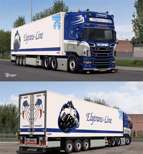 Scania Rjl Elytrans Line Skin Pack V10 Ets2 Euro Truck Simulator 2