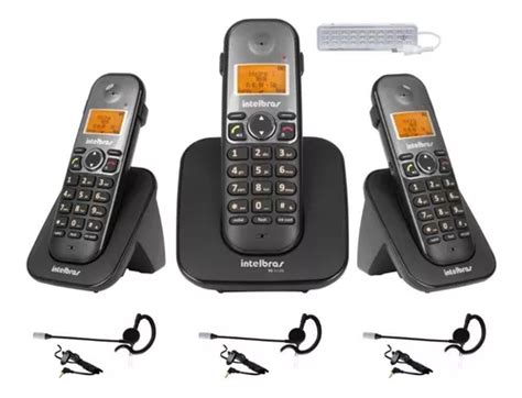Teléfono Intelbras Ramal inalámbrico color negro MercadoLibre