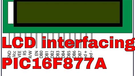 Lcd Interfacing With Pic Microcontroller Youtube