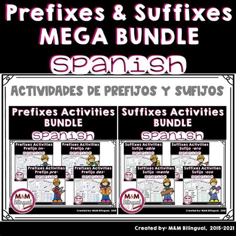 Do Your Students Need Extra Practice With SPANISH Prefixes Suffixes