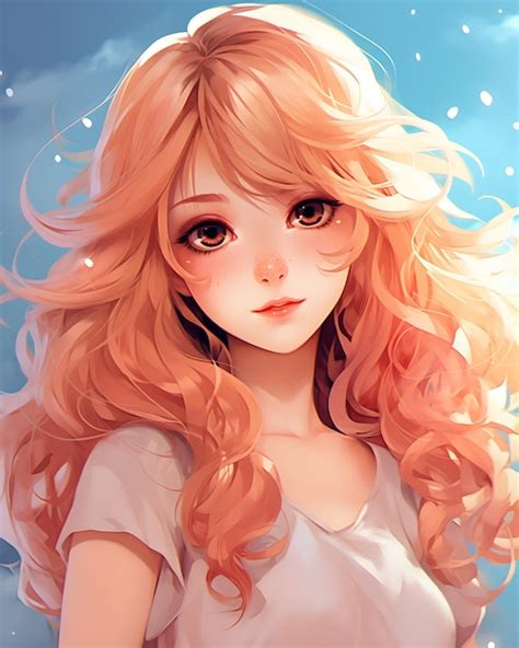 Premium Photo Cute Girl Anime Beautiful Young Women