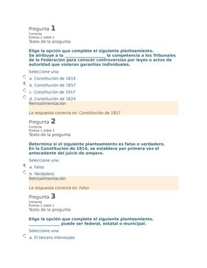 Mis Notas De Amparo Apuntes Del Juicio De Amparo SUMARIO I