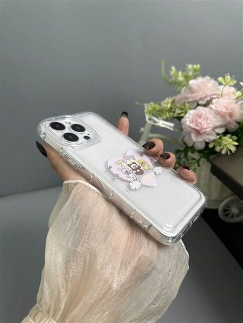 1 Peça Capa De Telefone Transparente Tpu Proteção De Almofada De Ar