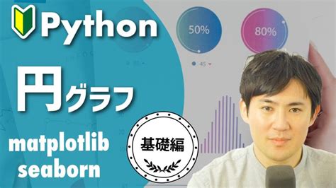 matplotlib and seaborn 入門講座 06 【基礎】pythonを使った円グラフの作成方法 pythonちゃん