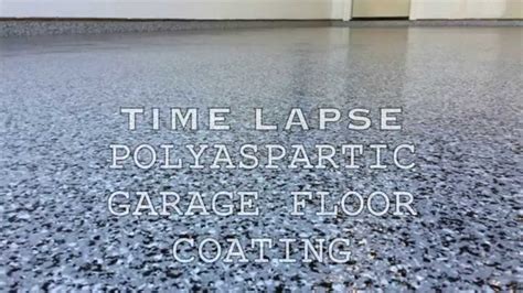 Polyaspartic Garage Floor Coating Time Lapse YouTube
