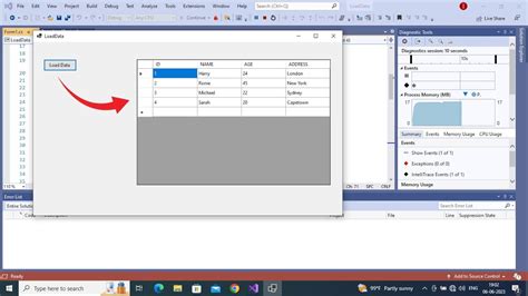 how to load data in datagridview c c tutorial youtube