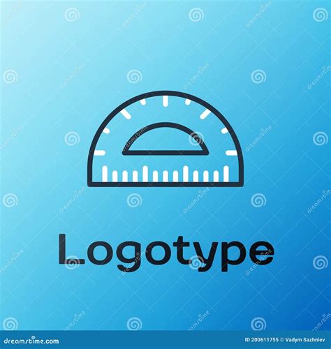 Cuadr Cula De Protractor De L Nea Para Medir Grados Icono Aislado En