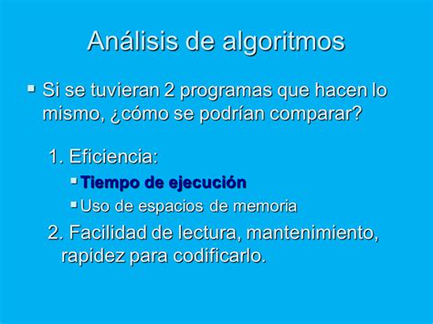 eficiencia de los algoritmos computacionales