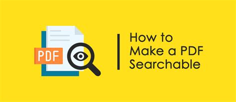 Methods How To Make Pdf Searchable Via Ocr Conversion