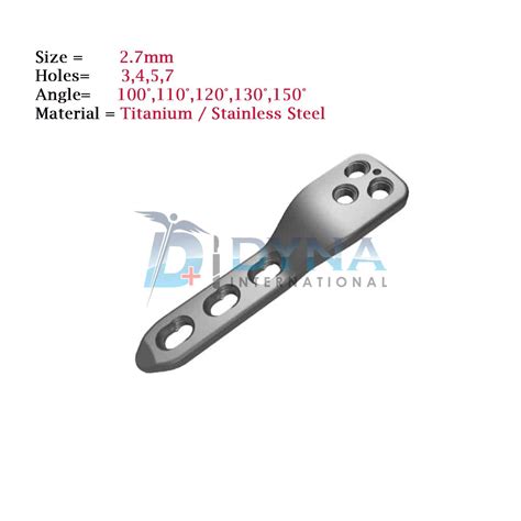 2 7 Mm Locking Pediatric Hip Plate