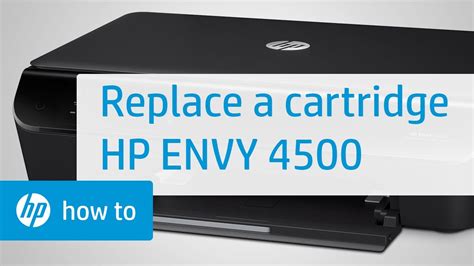 Replacing A Cartridge HP Envy 4500 E All In One Printer YouTube