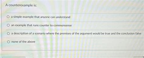solved a counterexample is a simple example that anyone can