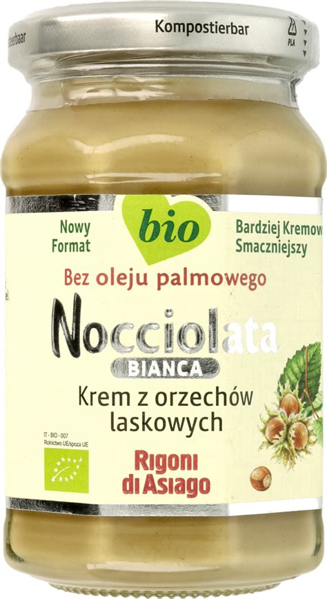NOCCIOLATA Bianca krem z orzechów laskowych BIO 250 g Drogeria