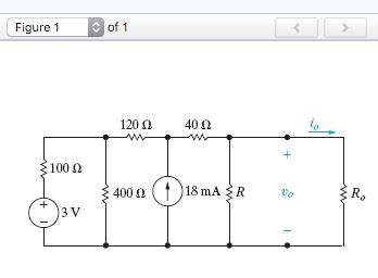 Solved Determine Io And Vo In The Circuit Shown In Figure Chegg