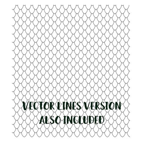 Vector Dragon Scales SVG Seamless Dragon Scales Clipart DXF Silhouette