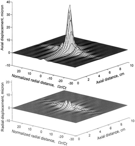 Shear Wave Amplitude Distributions In The Axial And Radial Directions