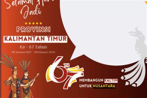 Tinggal Klik 5 Link Twibbon Hari Jadi Provinsi Kalimantan Timur Ke 67