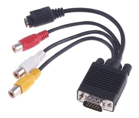 Convertidor Adaptador Vga A Rca S Video 4 Pines 199 00 En Mercado Libre