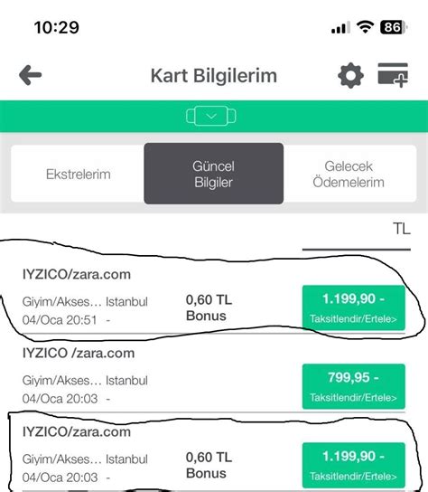 Zara Online Kredi Kartımdan Aynı Fiyattan 2 Kere Para Çekilmiş Şikayetvar
