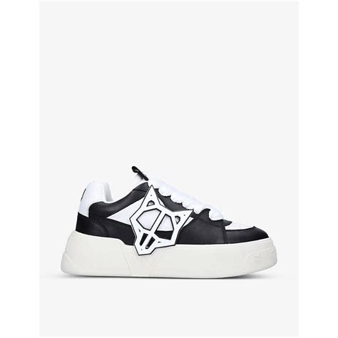 Naked Wolfe Kosa Low Top Leather Trainers In White For Men Lyst