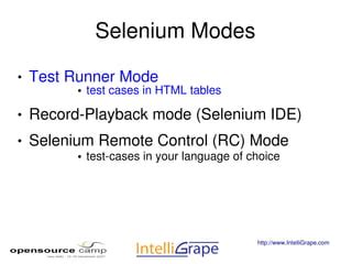 Automated Web Testing With Selenium PPT