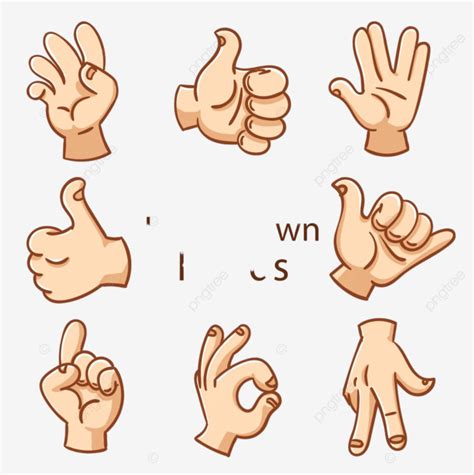 Finger Hand Gesture Vector Hd PNG Images Hand Drawn Gesture Thumb