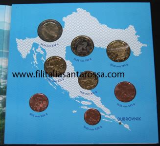 Serie Monete Euro Croazia Serie Completa Monete Euro Fdc