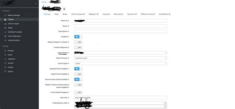display application name on keycloak login page stack overflow