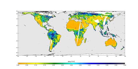 High Resolution Global Soil Moisture Map NASA Jet Propulsion