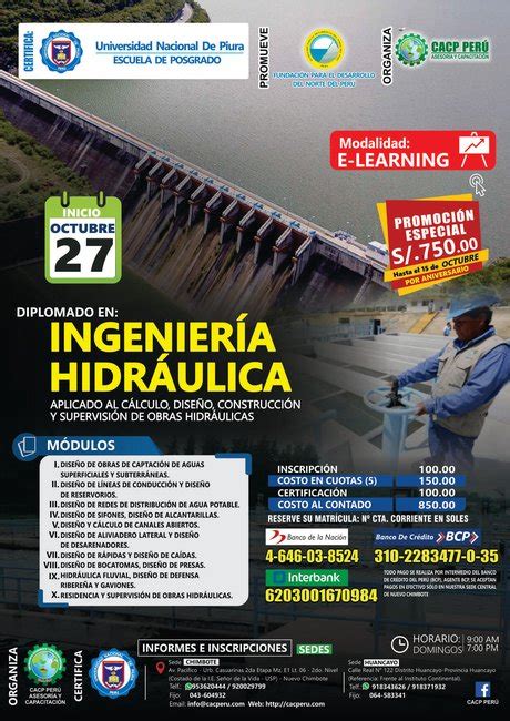 CACP Perú Diplomado Ingeniería Hidráulica 2019 2