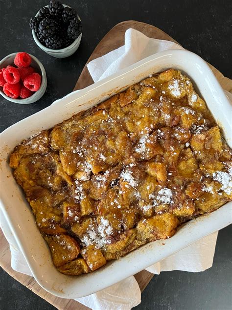 Pumpkin Brioche Overnight French Toast Bake A Place For Everyone