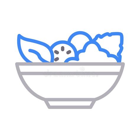 Linha De Cor Fina cone Da Bacia Do Vetor Ilustração do Vetor