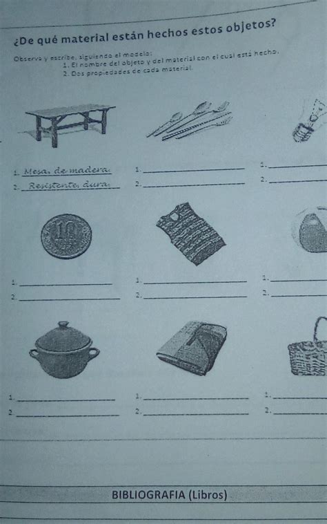 antes de qué material están hechos los objetos Brainly lat