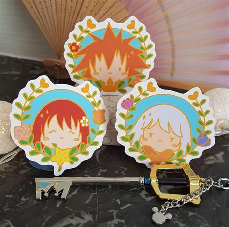 Kingdom Hearts Autocollants Sticker Vinyl Sora Riku Kairi Etsy