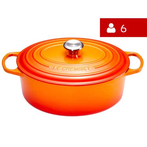 Le Creuset Signature Braadpan Ovaal 29 Cm Oranje Rood