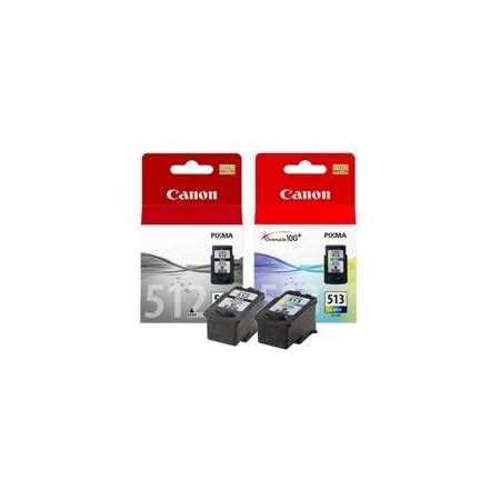 Canon PG 512 Black CL 513 Colour Ink Cartridge Bundle Pack Amazon Co
