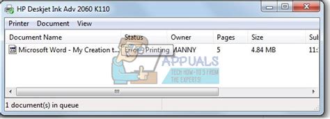 Fix Error Printing Message On Windows Appuals