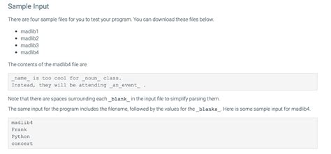 solved madlibs from a file def madlib word word