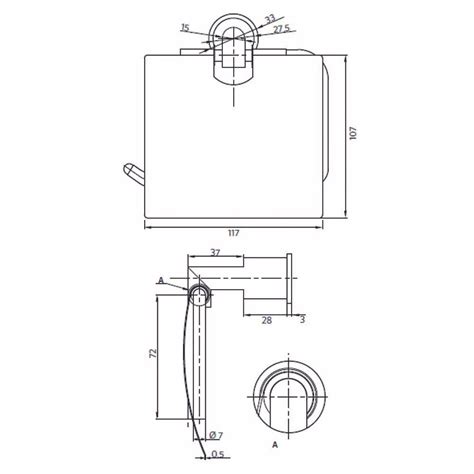 Porta Papel Para Baño Stella Stretto
