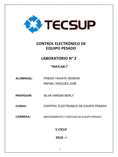 laboratorio 2 1 ffff pdf matlab ciencias de la computación